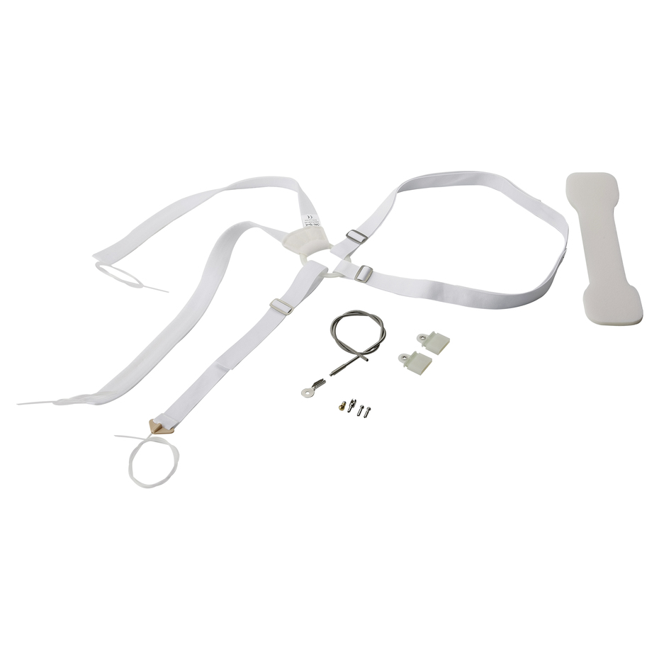 Triple-control above-elbow harness